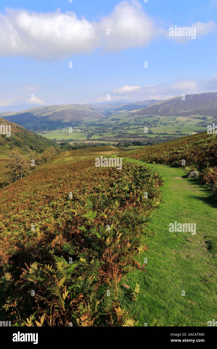 View over the Vale of Lorton to the Whinnlatter fells, Lake District ...