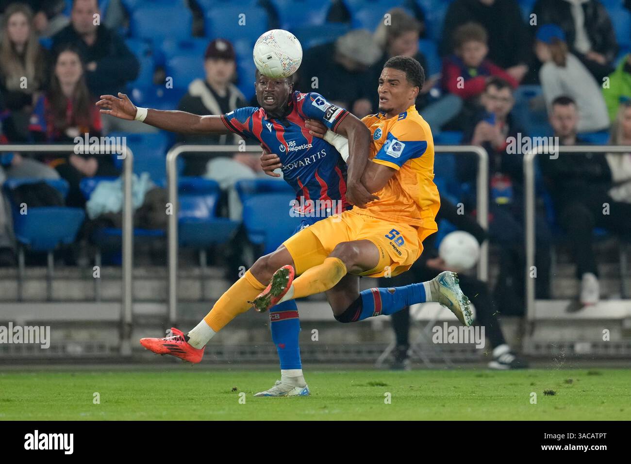 Basel, Switzerland. 03rd Apr, 2025. Joe Mendes (FC Basel 1893, #17 ...