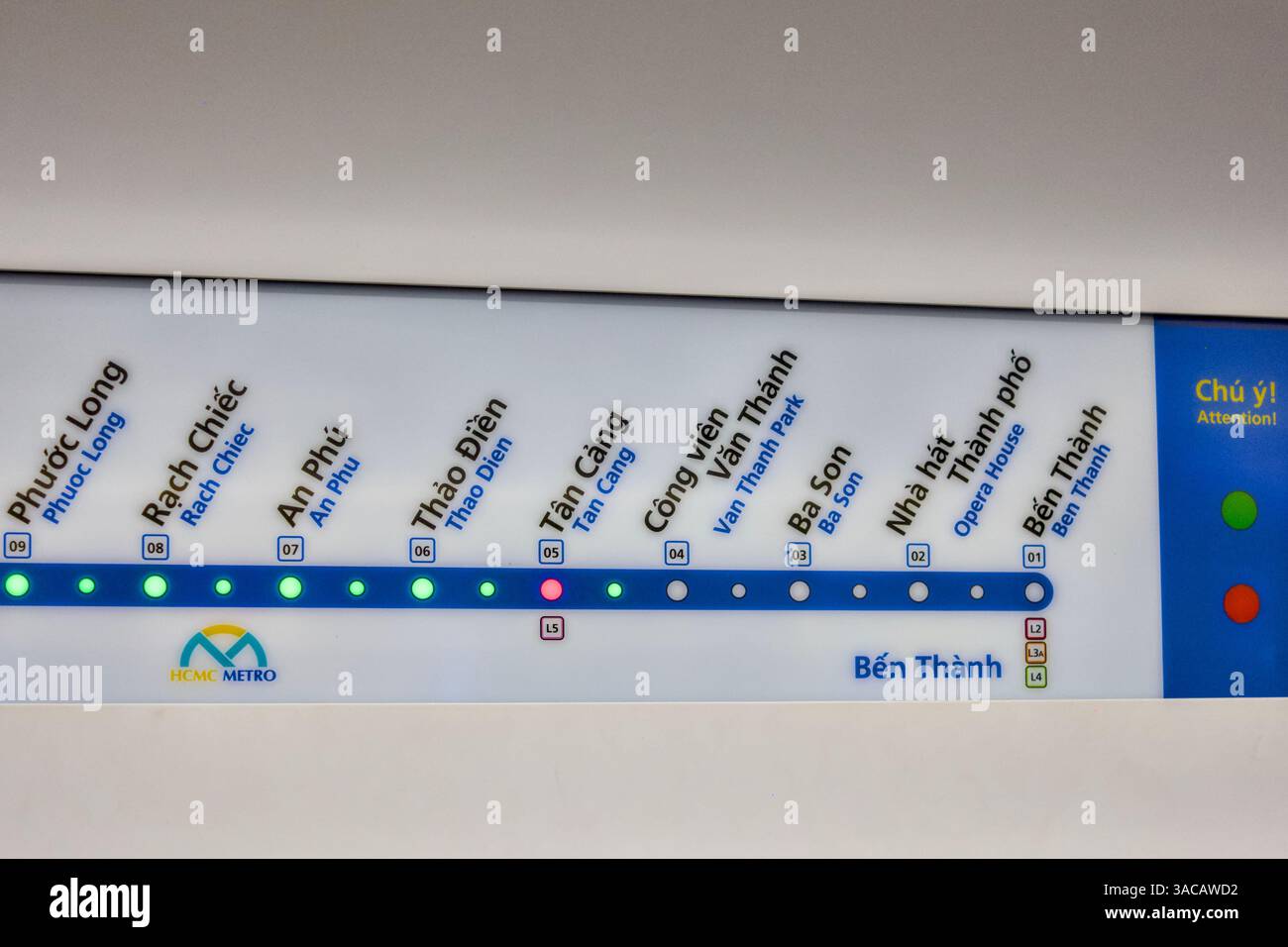 Station indicator inside carriage hi-res stock photography and images ...