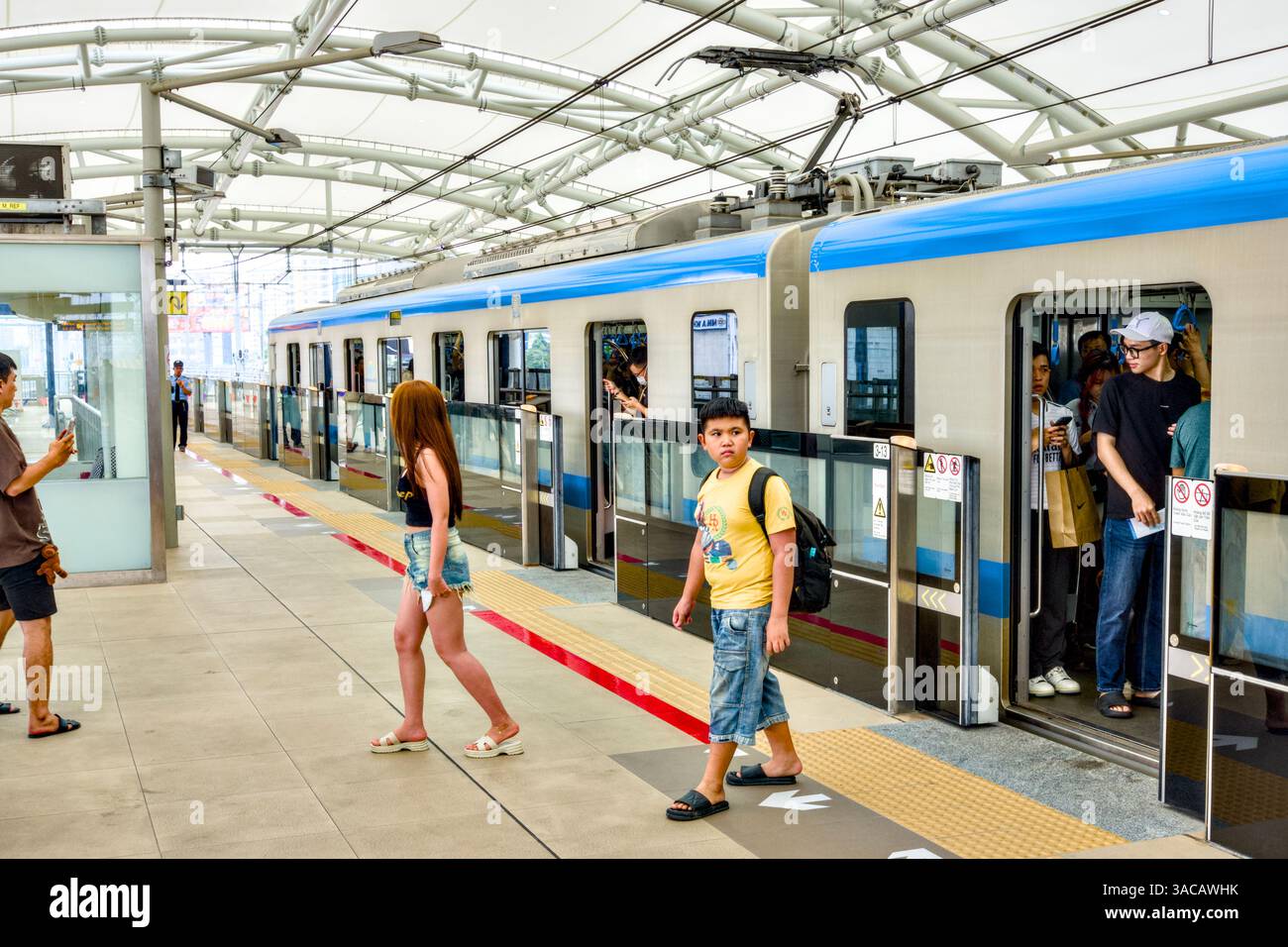Newly Opened Ho Chi Minh City Metro Line 1, Total Length 19.7 Km With 14 Stations Running From ...