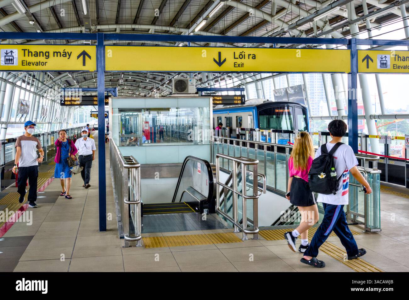 Newly Opened Ho Chi Minh City Metro Line 1, Total Length 19.7 Km With 14 Stations Running From ...