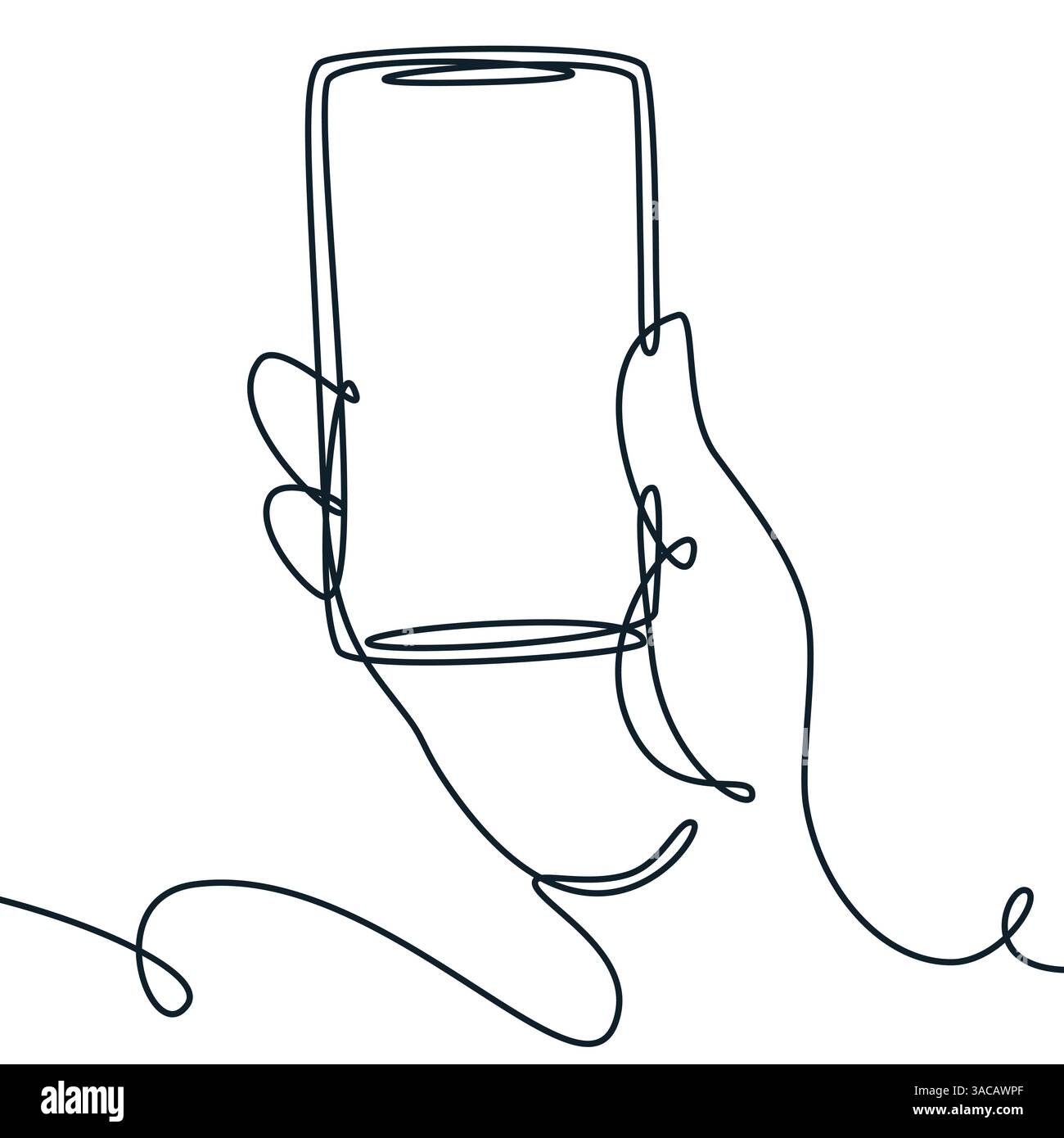 Drawing continuous line business Stock Vector Images - Alamy