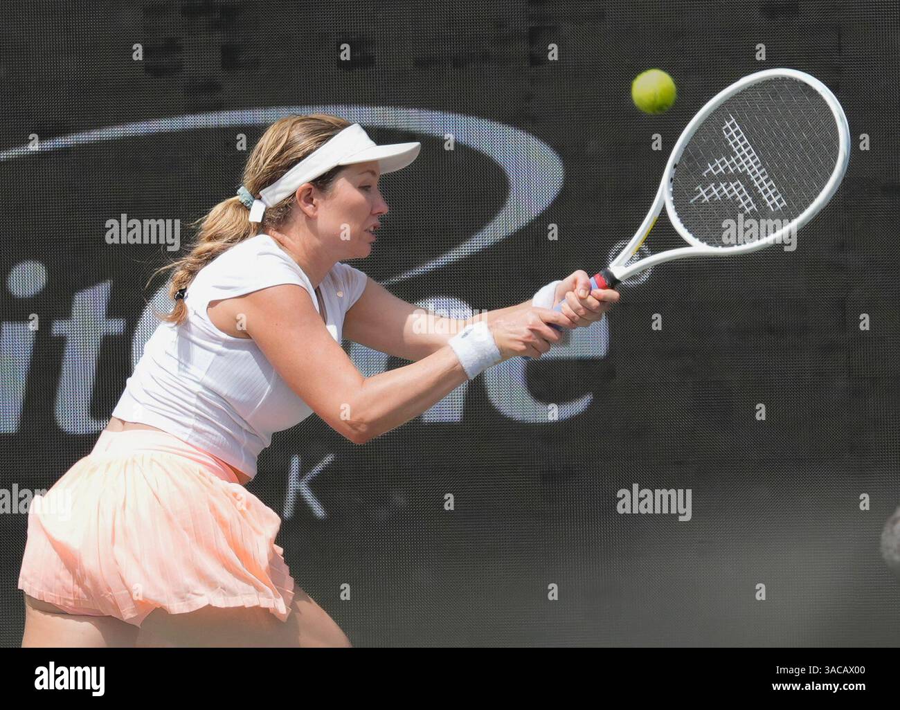 April 3, 2025: Danielle Collins (USA) defeated Jelena Ostapenko (LAT) 7 ...