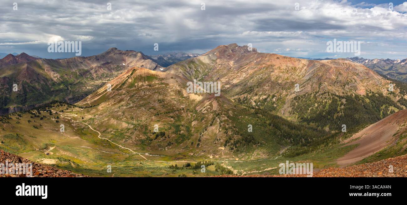 From Mt Baldy outside of Crested Butte Colorado, rising above Paradise ...