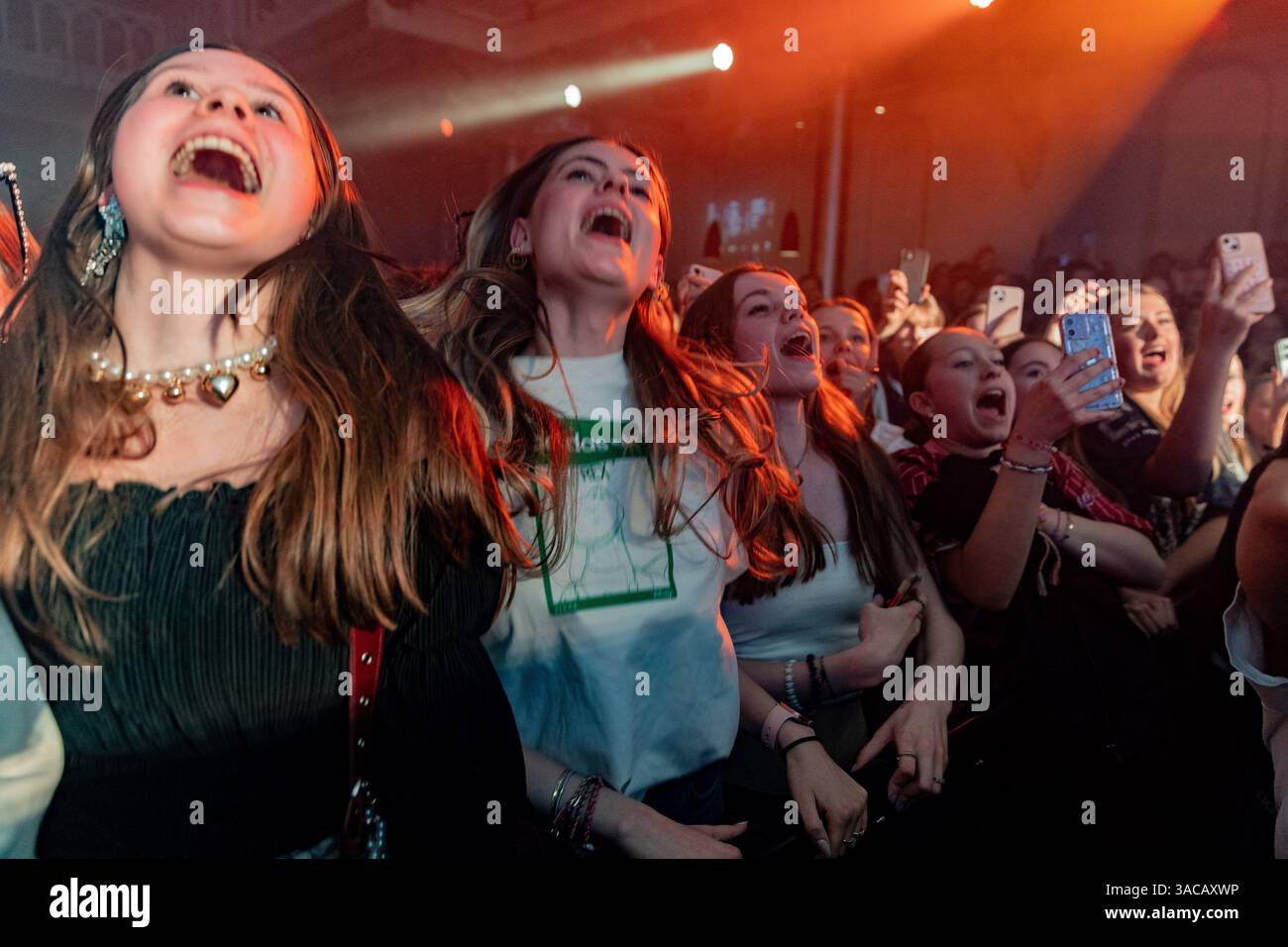 AMSTERDAM - Fans of singer Roxy Dekker during her concert at Paradiso ...