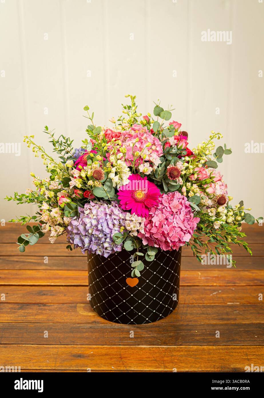Beautiful floral arrangements with natural Ecuadorian flowers Stock ...