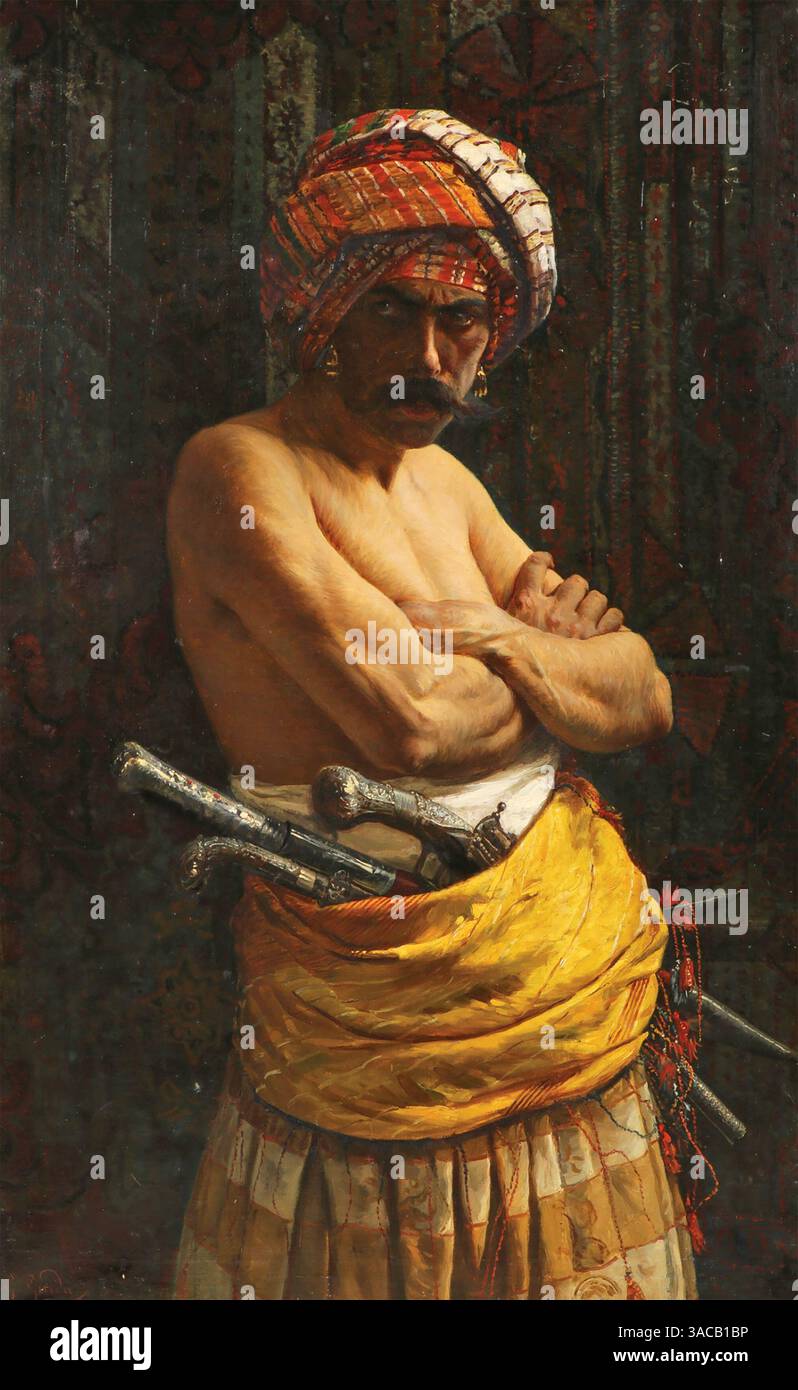 "A BARBARY PIRATE" by Italian artist Giovanni Guida (1837-1895 Stock ...