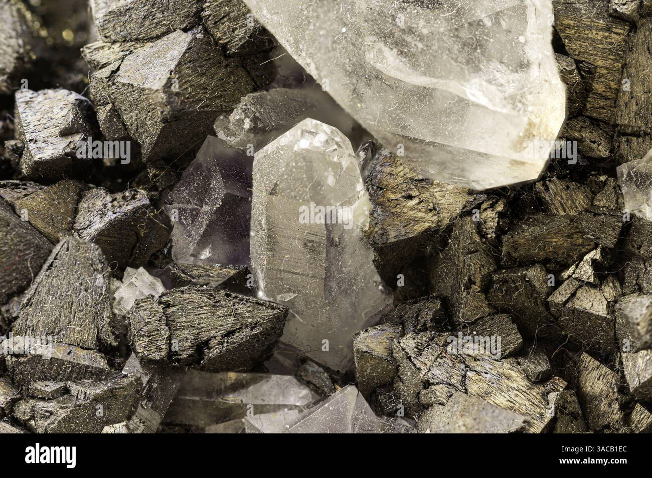 Stunning crystal cluster captured in striking detail, highlighting the ...