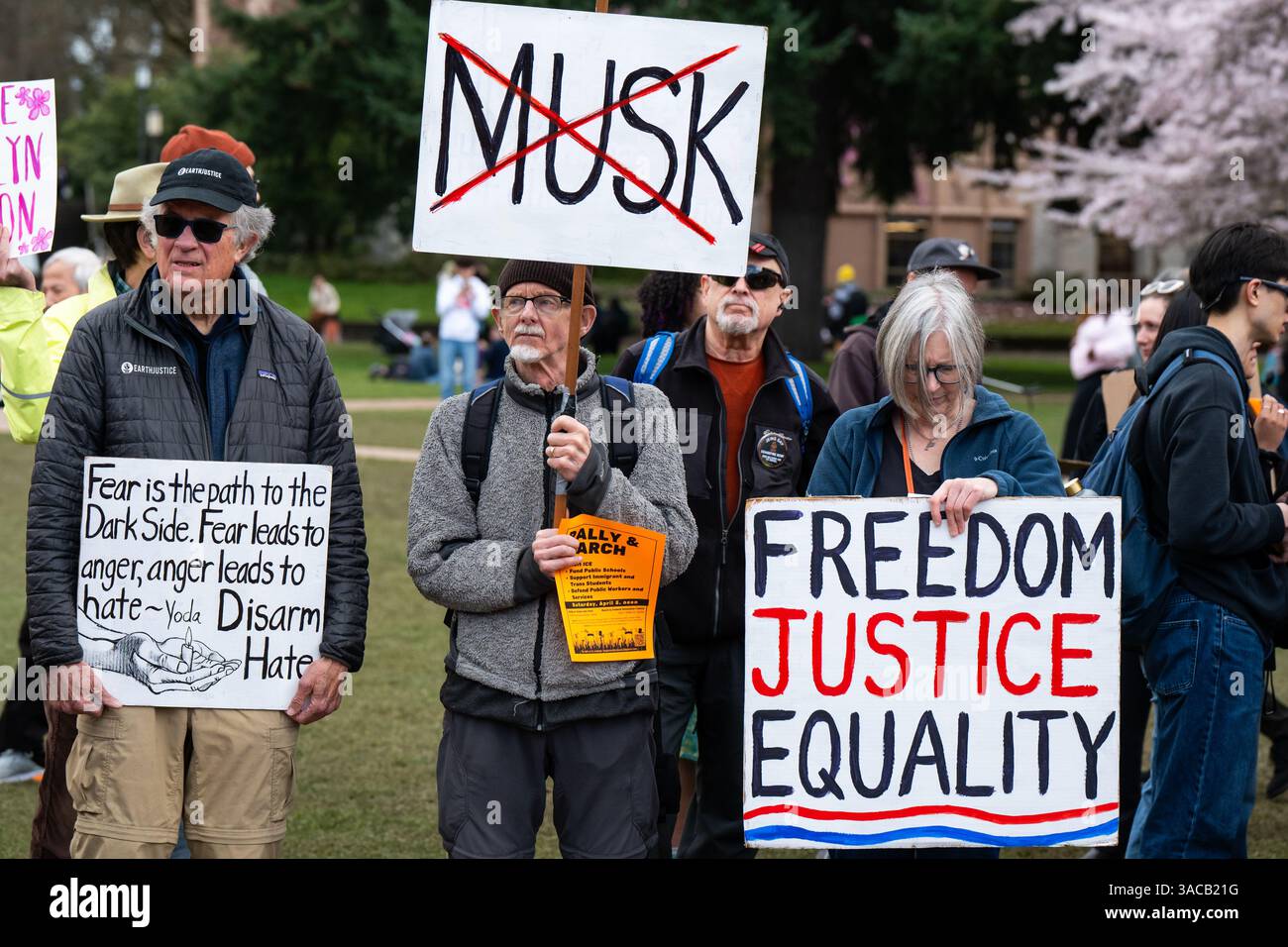 Seattle, USA. 3rd Apr 2025. University of Washington faculty, staff and ...