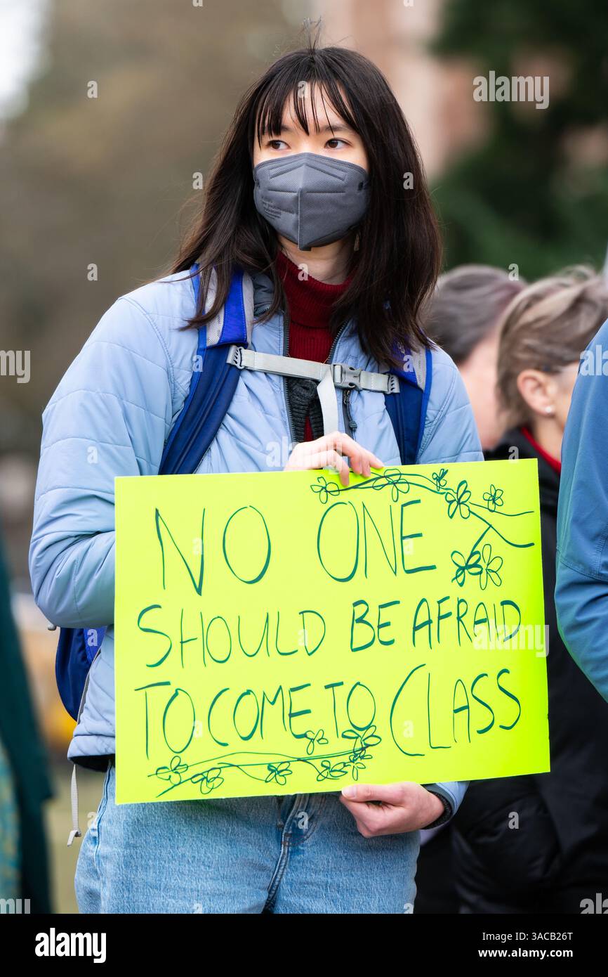 Seattle, USA. 3rd Apr 2025. University of Washington faculty, staff and ...