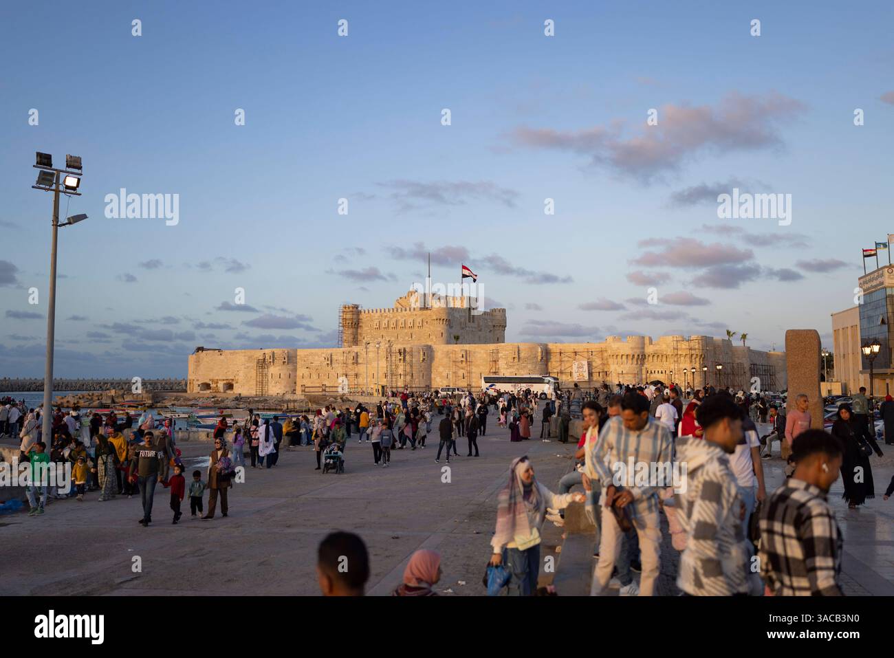 Alexandria 03042025 - Die Zitadelle Qait Bay in Alexandria. Sie steht ...