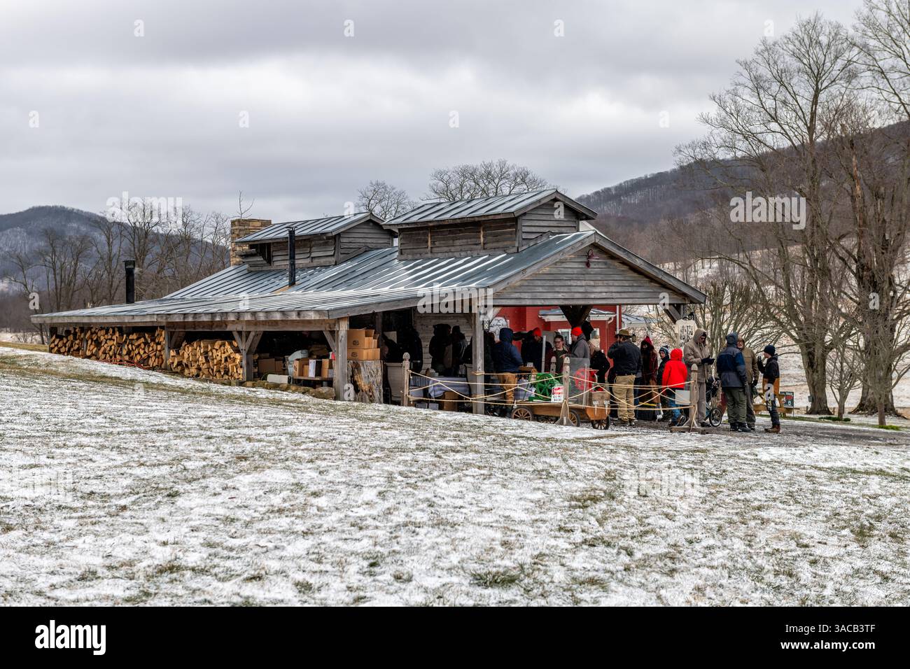Monterey, USA - March 11, 2023: Duff's Sugar House maple syrup farm ...