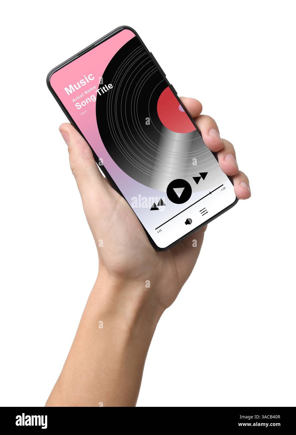 Music player app on Cut Out Stock Images & Pictures - Alamy