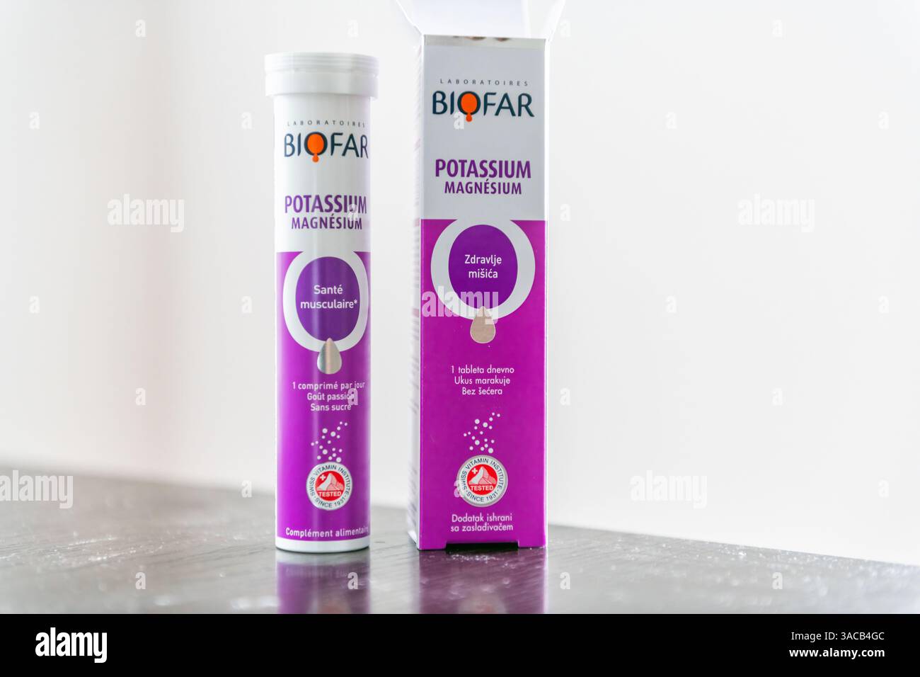 Budva, Montenegro - August 2, 2023: Biofar laboratories brand of ...