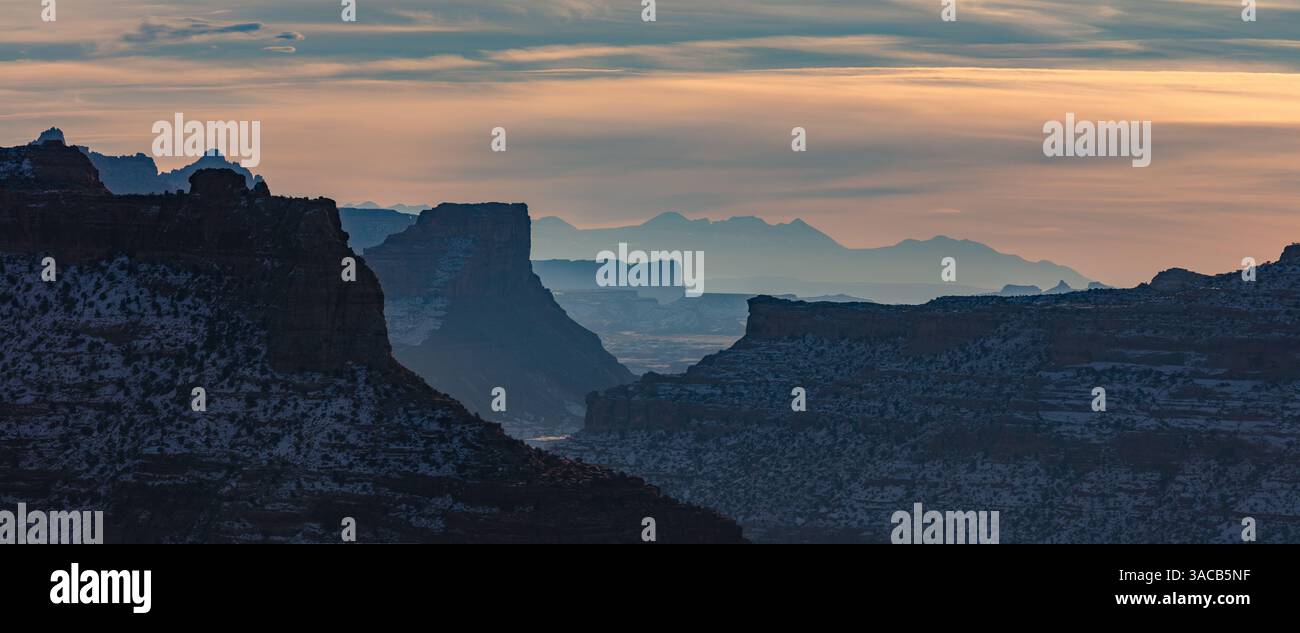 Sunset from The Wedge overlook in the northern San Rafael Swell Utah ...