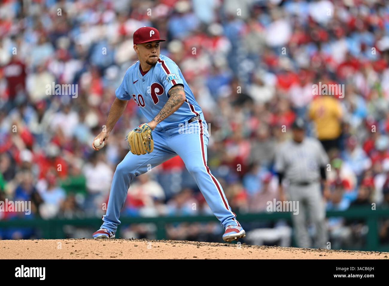 PHILADELPHIA, PA - APRIL 03: Philadelphia Phillies pitcher Orion ...