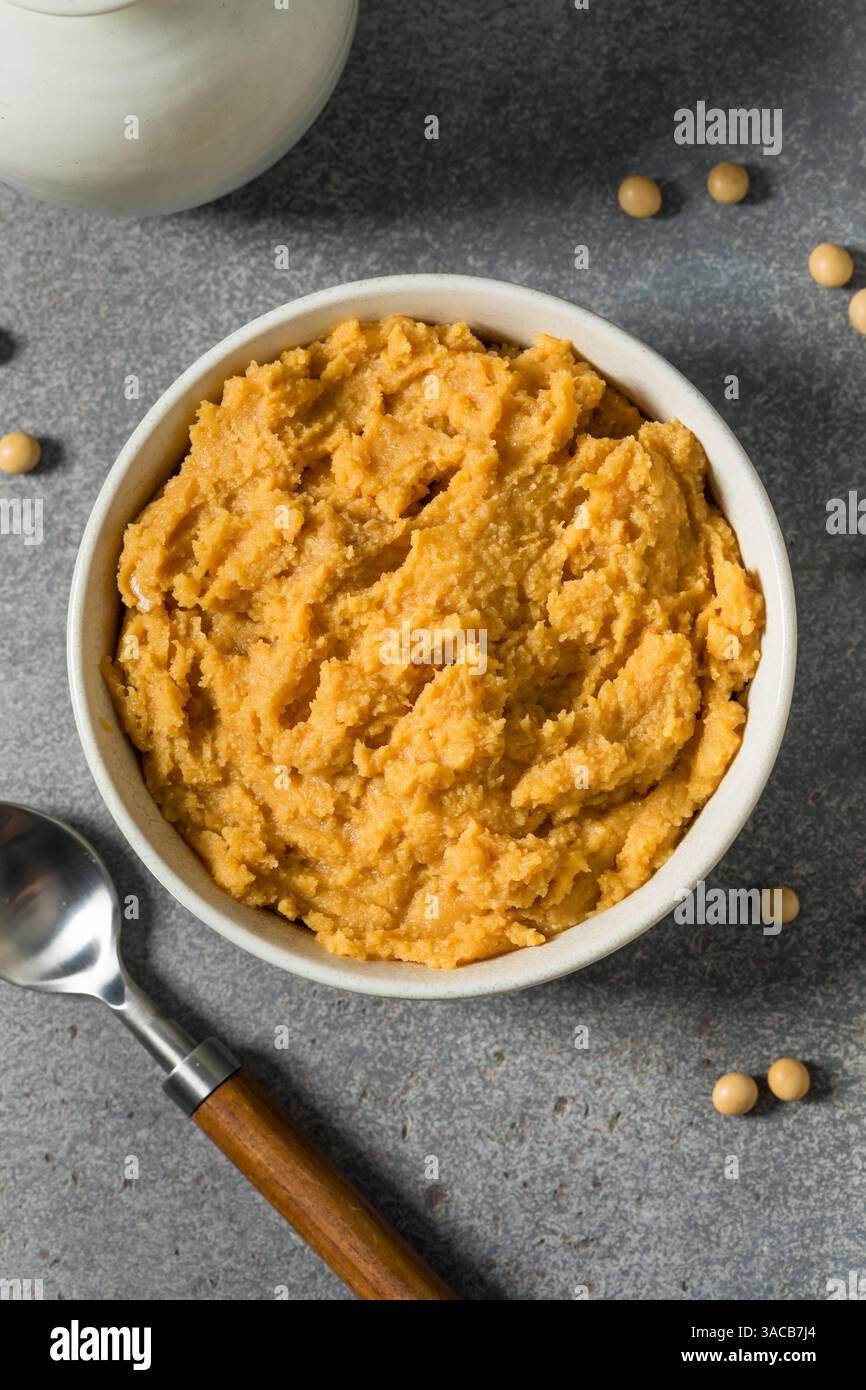 Miso paste spoon bowl hi-res stock photography and images - Alamy