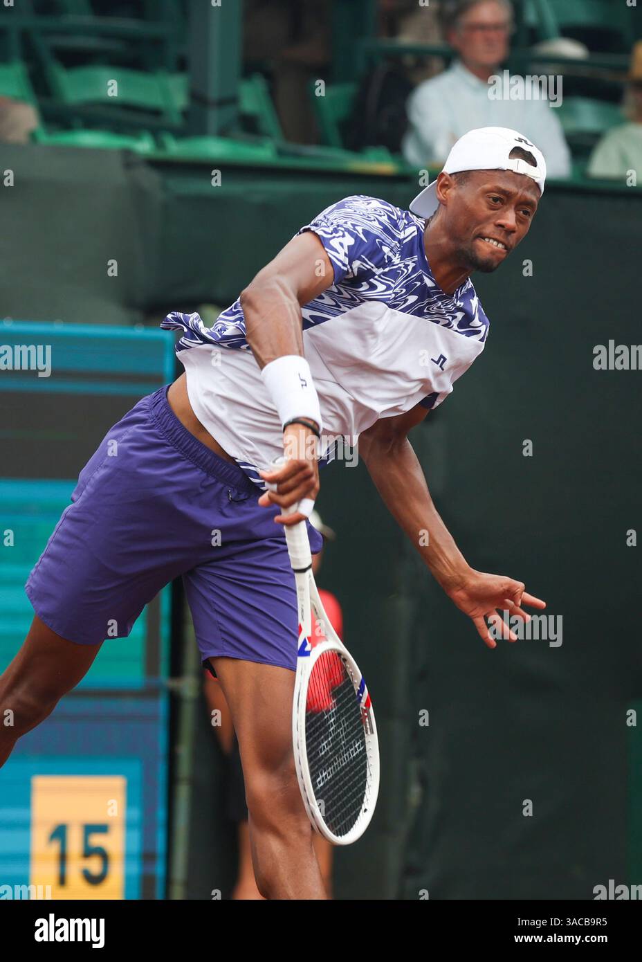 HOUSTON, TX - APRIL 03: Christopher Eubanks (USA) watches his serve in ...