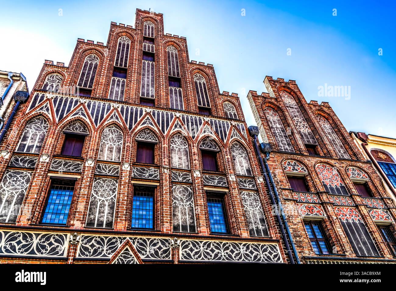 Copernicus House facade, Torun, Poland. Birthplace in 1453 of Nicolaus ...