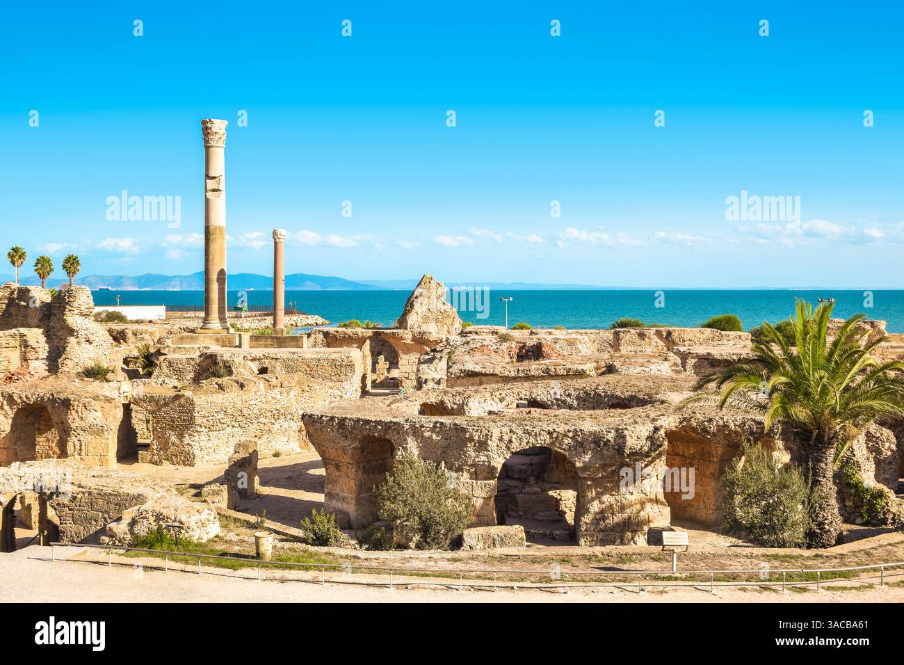 The Baths of Antoninus, ruins of ancient Carthage, Tunisia Stock Photo - Alamy