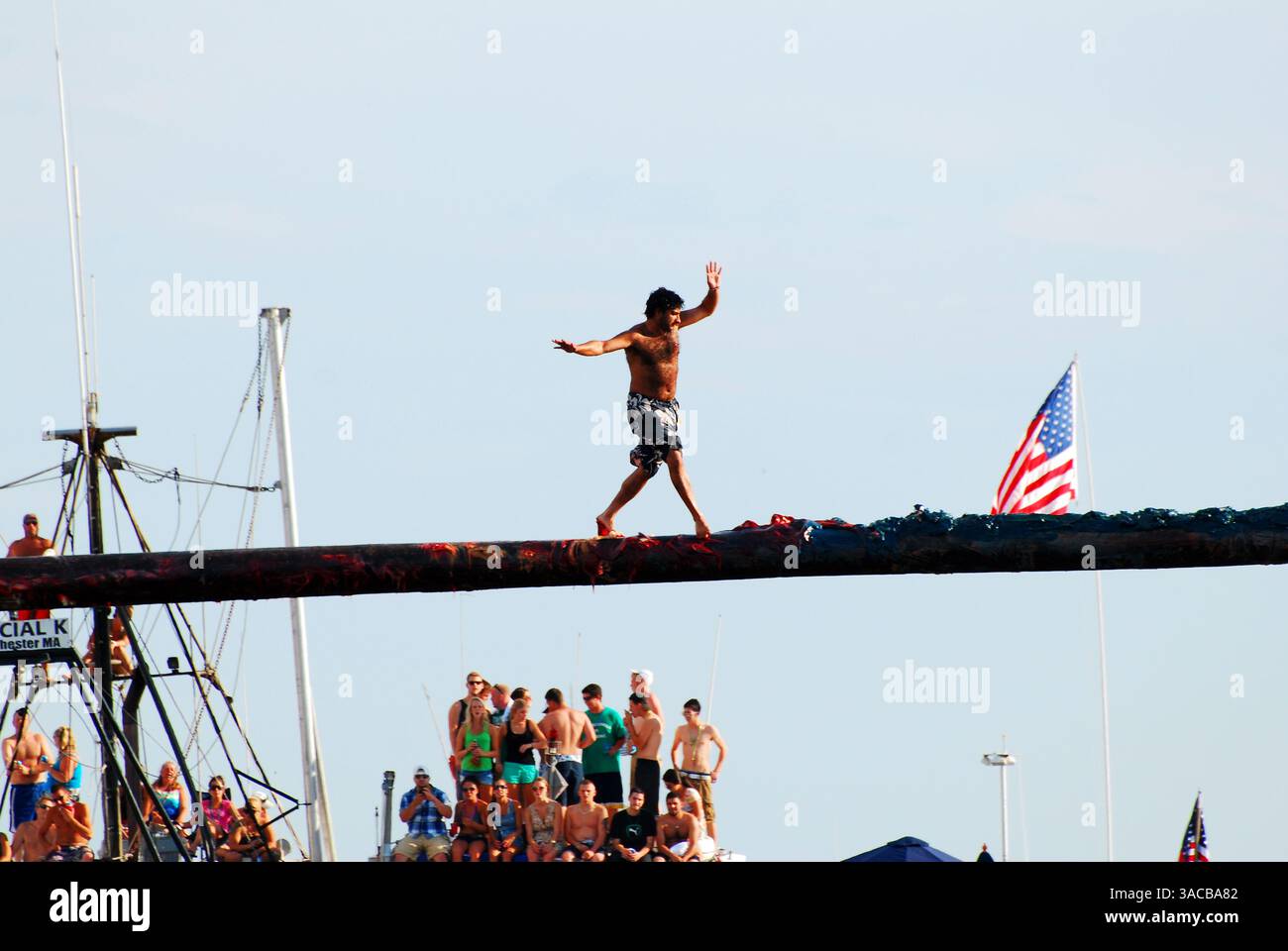 Greasy pole walk hi-res stock photography and images - Alamy