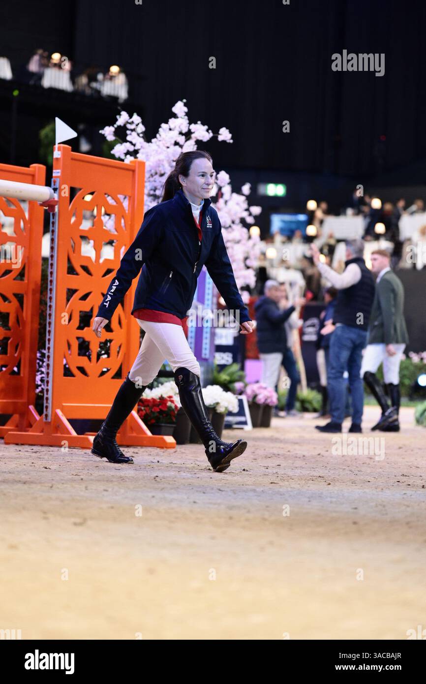Riders during the course walk before the LONGINES FEI Jumping World Cup ...