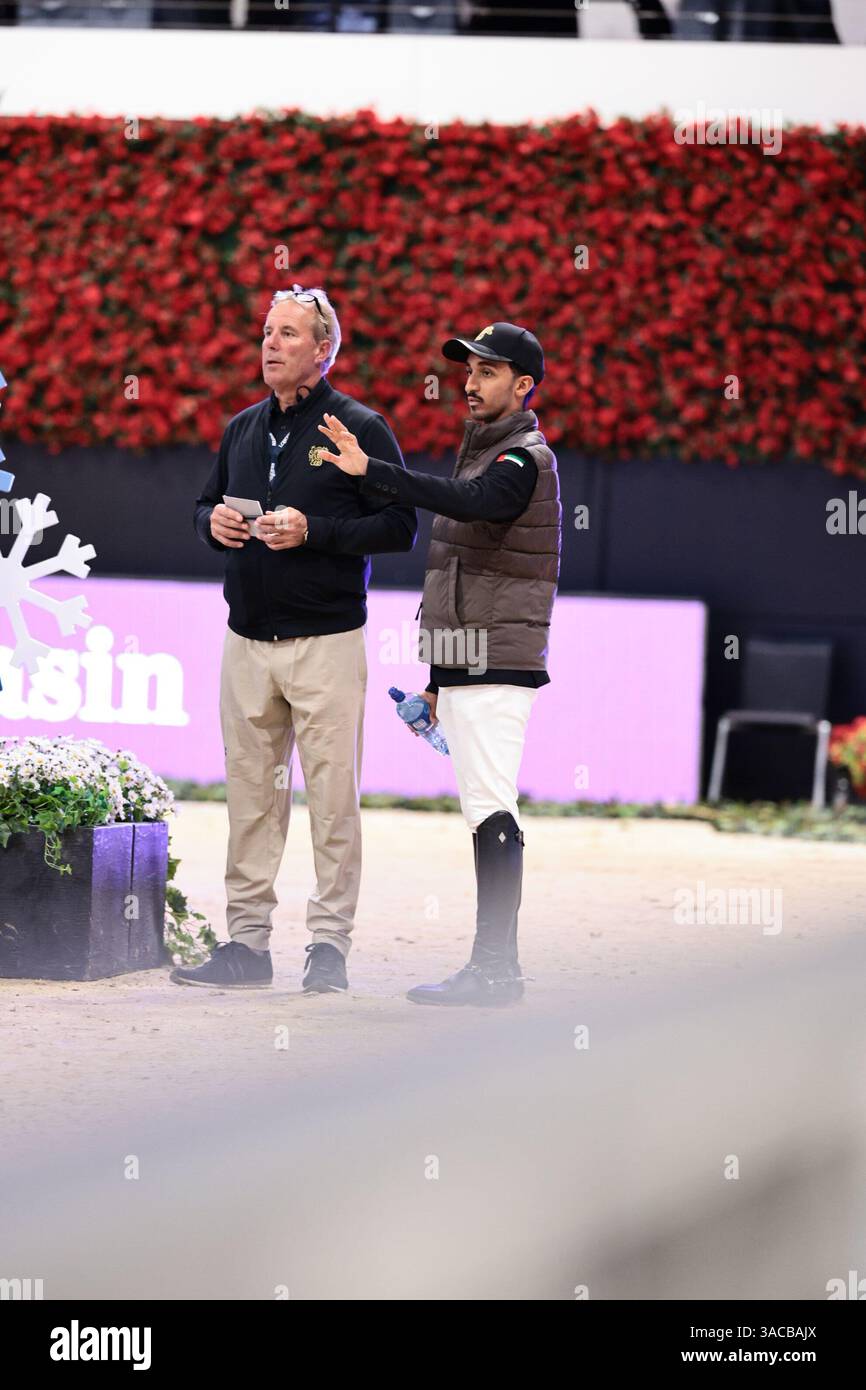 Omar Abdul Aziz Al Marzooqi of United Arab Emirates with during the ...
