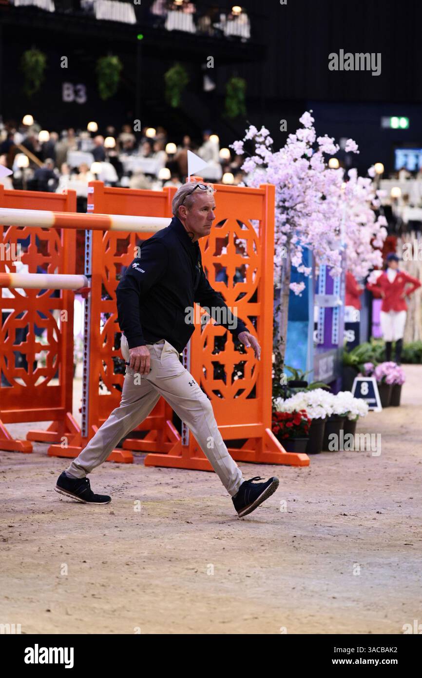 Riders during the course walk before the LONGINES FEI Jumping World Cup ...