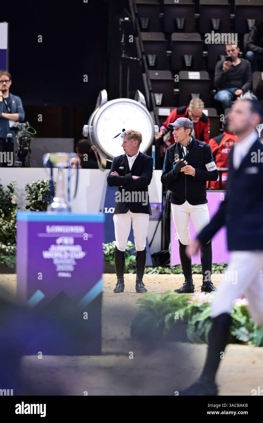 Riders during the course walk before the LONGINES FEI Jumping World Cup ...