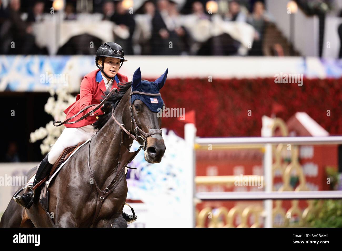 Alise Oken of United States with Gelvera during the LONGINES FEI ...