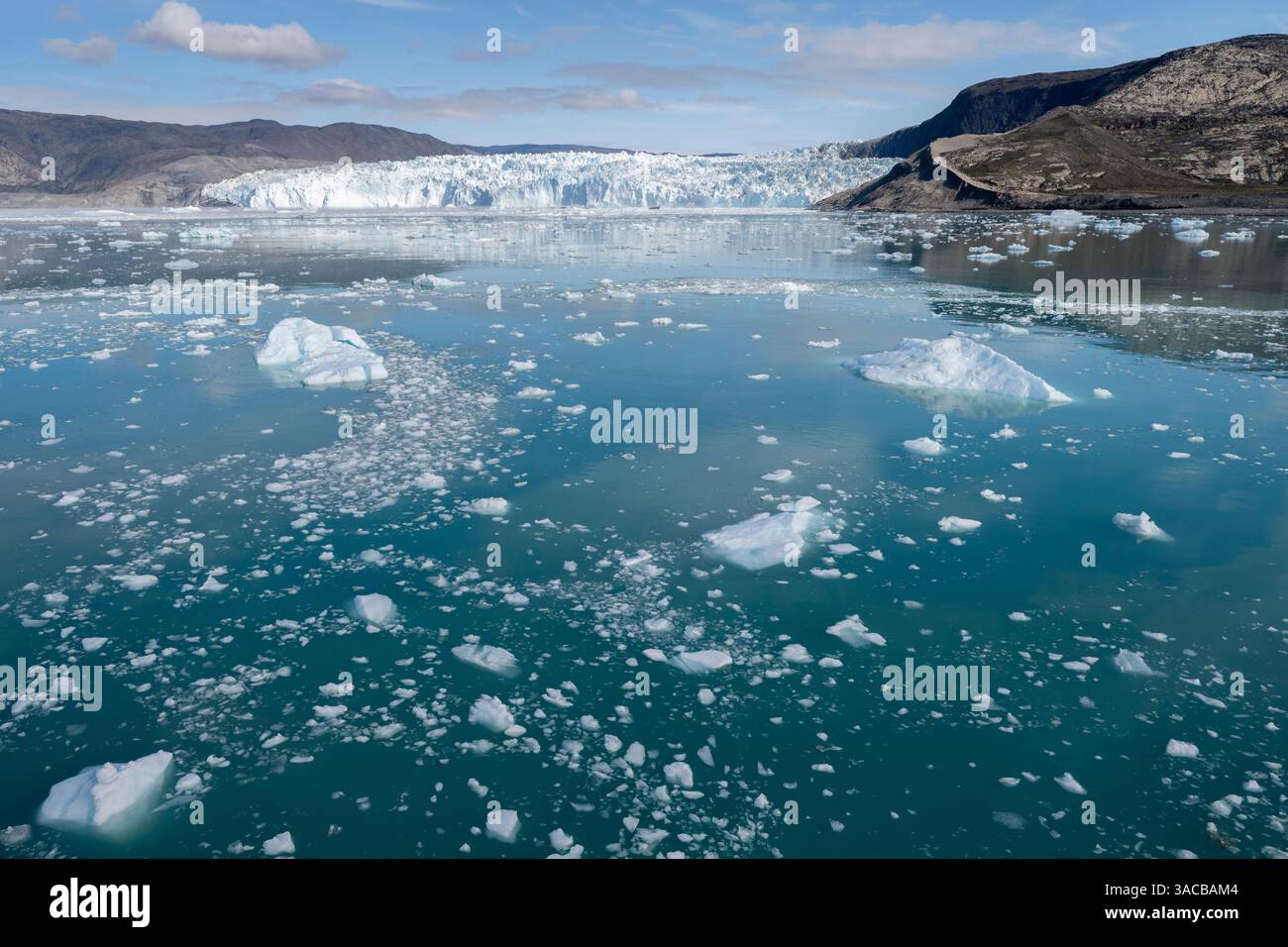 West Greenland, Baffin Bay, Paul-Emile Victor, Eqi glacier, aka Eqip Sermia. Considered the most ...