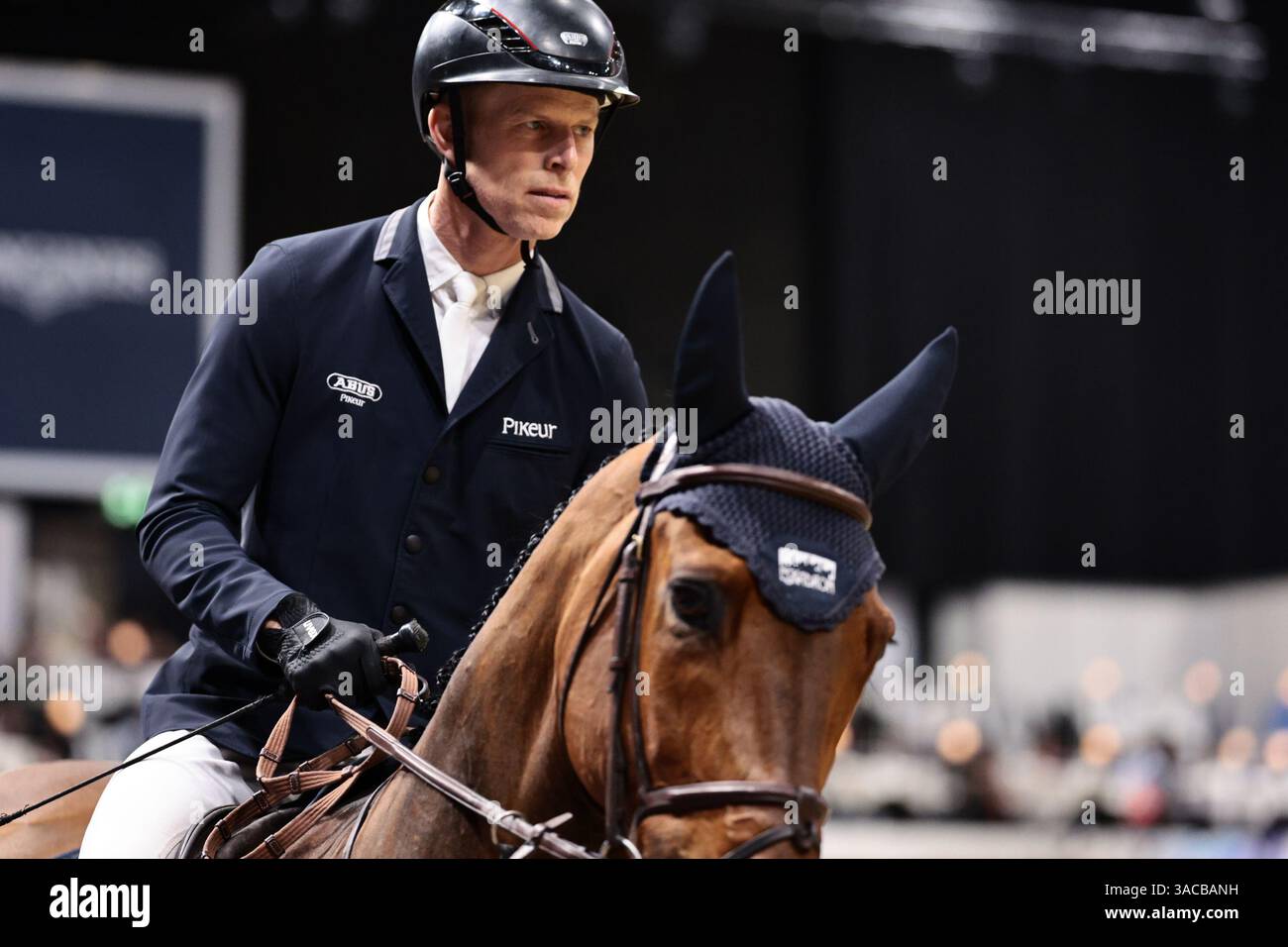 Max Kühner of Austria with EIC Up Too Jacco Blue during the LONGINES ...