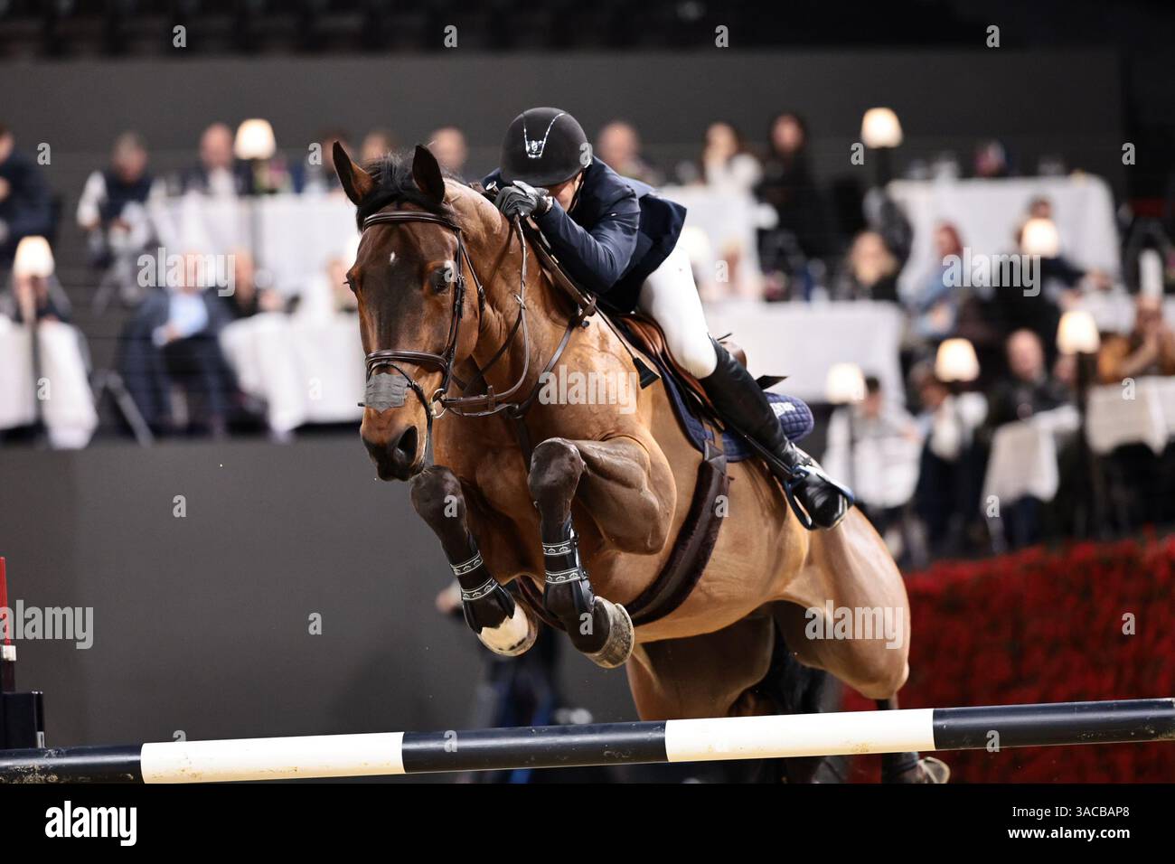 Edouard Schmitz of Switzerland with Gamin van't Naastveldhof during the ...