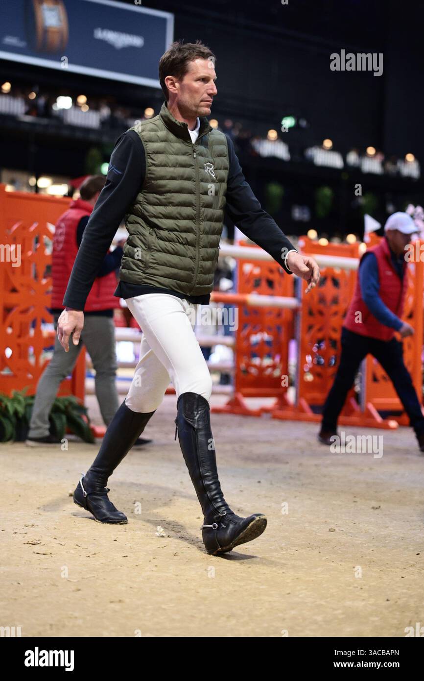 Riders during the course walk before the LONGINES FEI Jumping World Cup ...