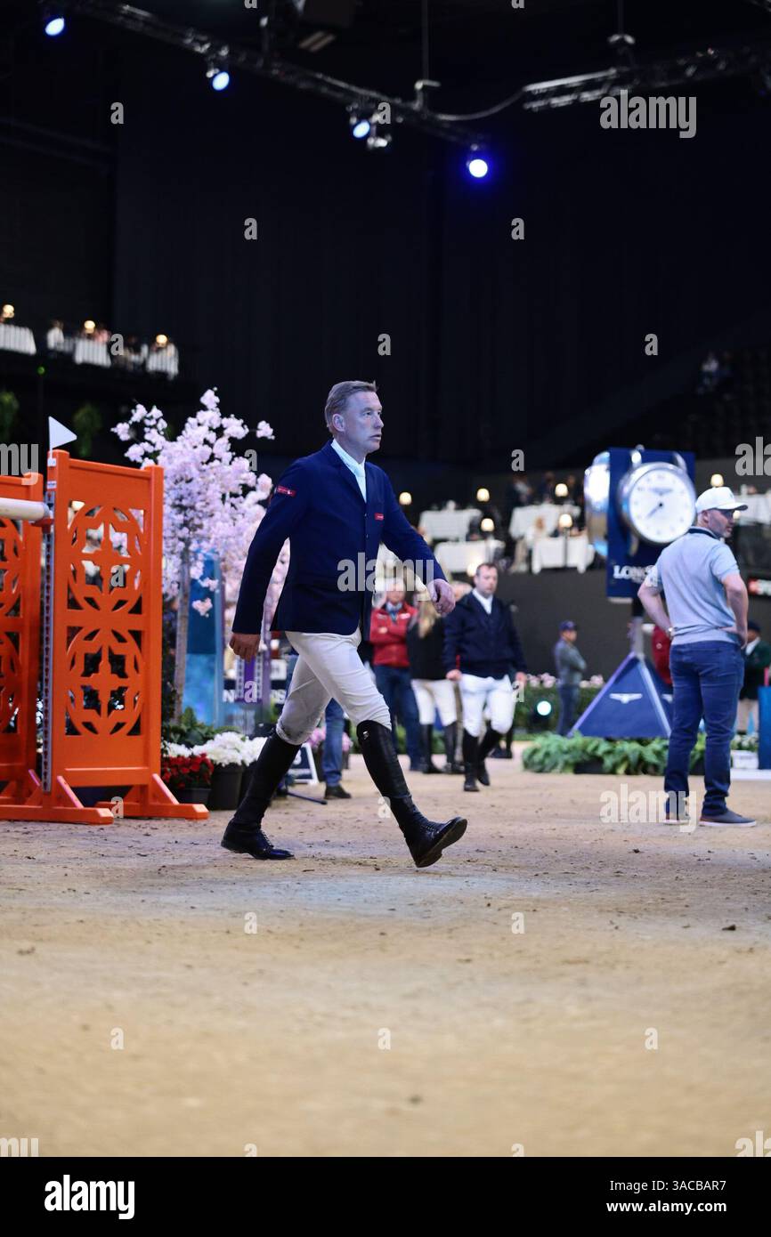 Riders during the course walk before the LONGINES FEI Jumping World Cup ...