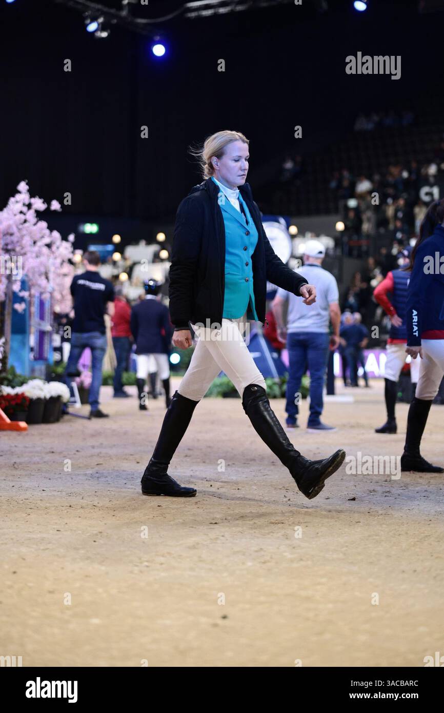 Riders during the course walk before the LONGINES FEI Jumping World Cup ...