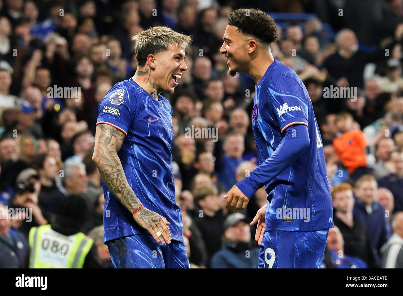 Stamford Bridge, Chelsea, London, UK. 3rd Apr, 2025. Premier League Football, Chelsea versus ...
