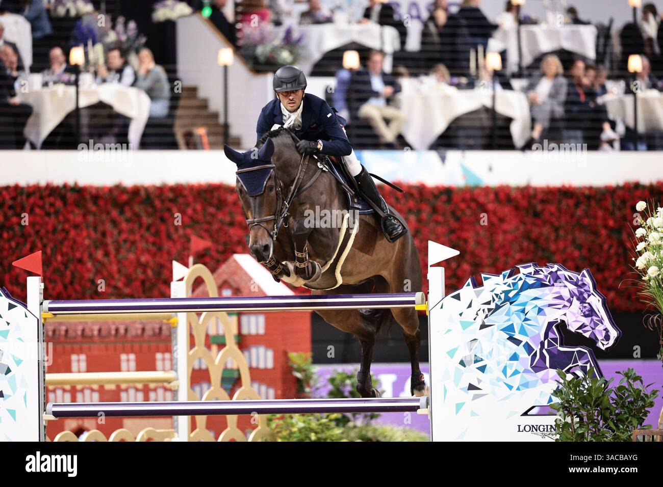 Ali Al Khorafi of Kuwait with I during the LONGINES FEI Jumping World ...