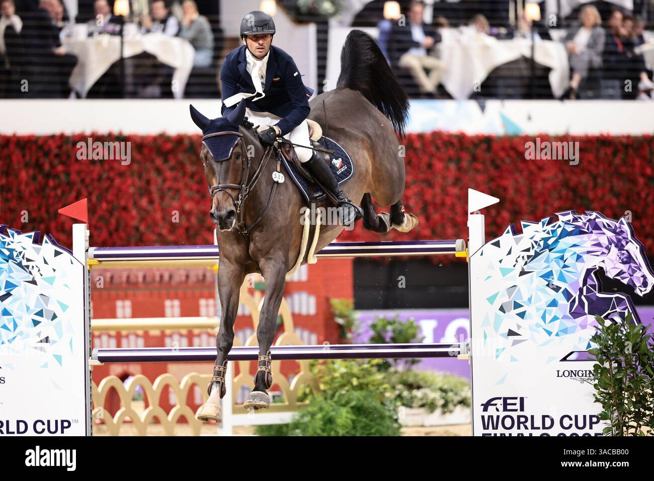 Ali Al Khorafi of Kuwait with I during the LONGINES FEI Jumping World ...