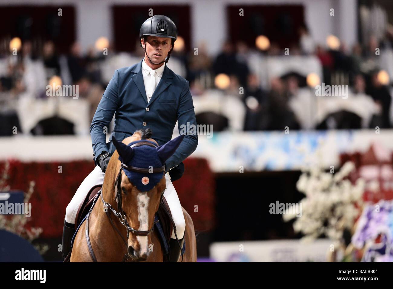 Ben Maher of Great Britain with Point Break during the LONGINES FEI Jumping World Cup™ - Final I ...