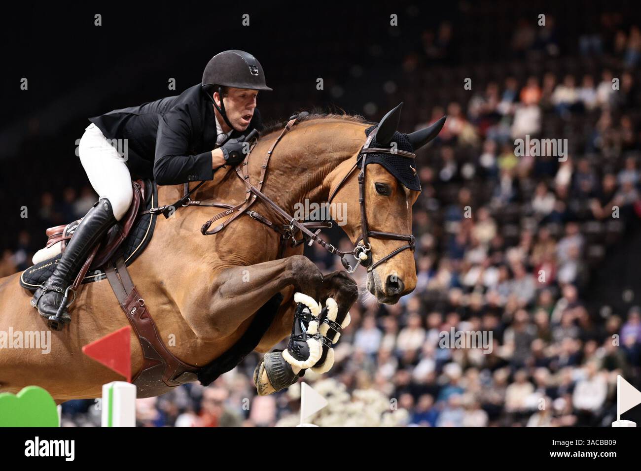 Maikel van der Vleuten of Netherlands with Beauville Z N.O.P. during the LONGINES FEI Jumping ...