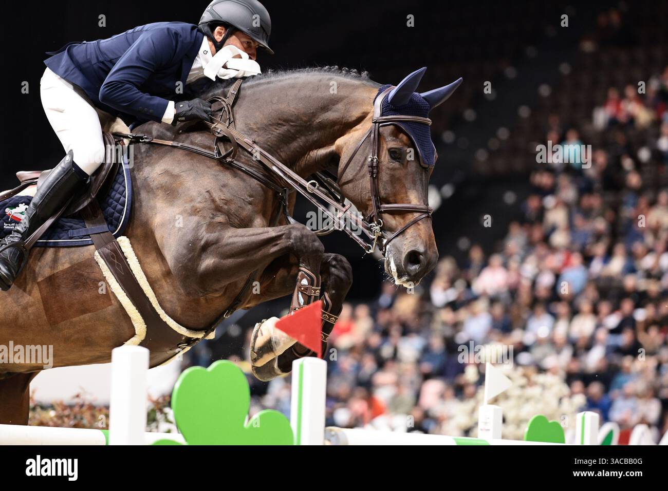 Ali Al Khorafi of Kuwait with I during the LONGINES FEI Jumping World ...
