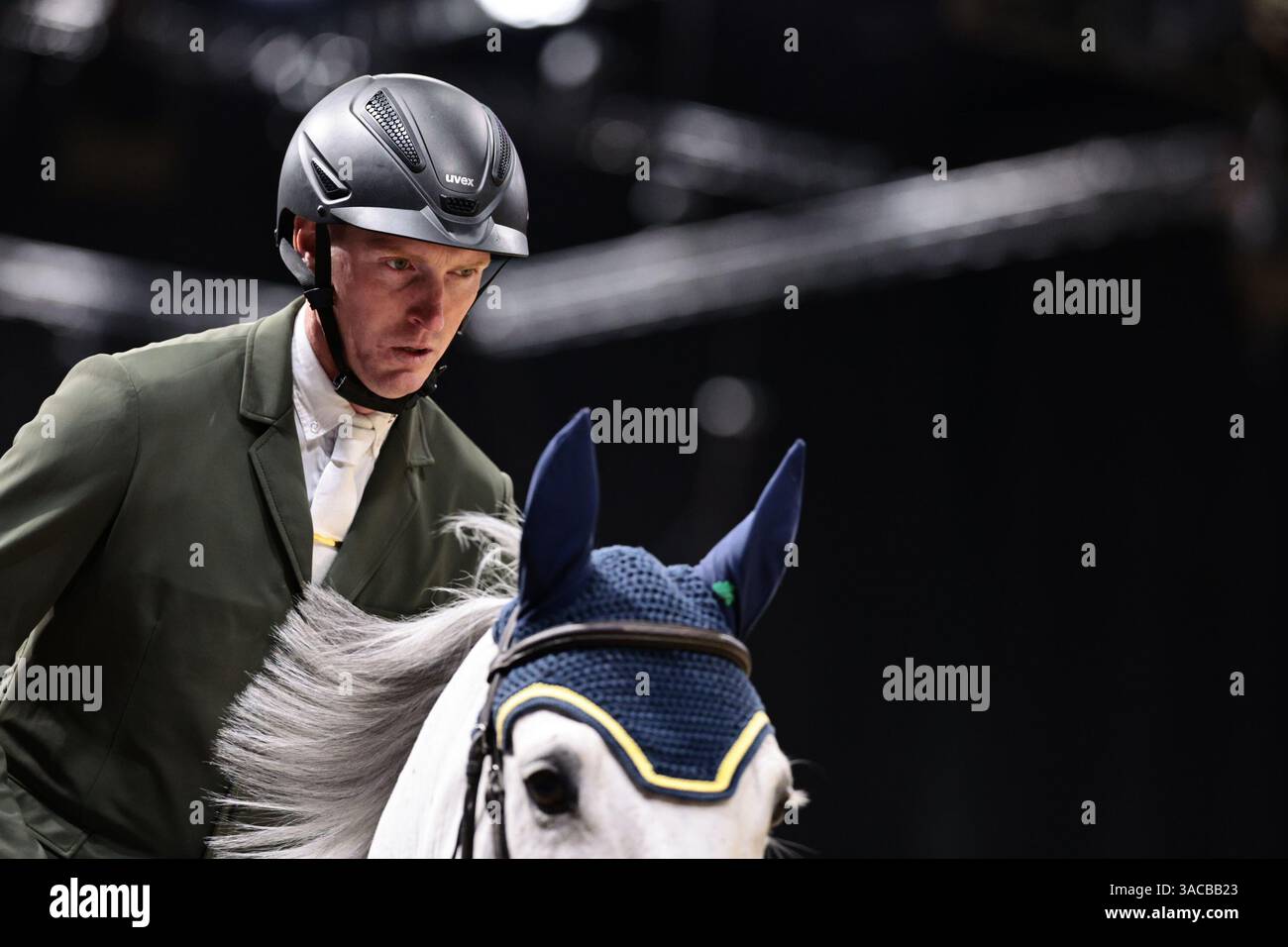 Daniel Coyle of Ireland with Incredible during the LONGINES FEI Jumping ...