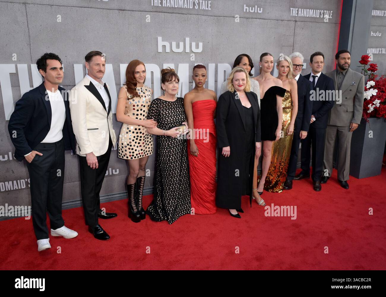 Los Angeles, CA. 02MAR2025: Max Minghella, Sam Jaeger, Madeline Brewer ...