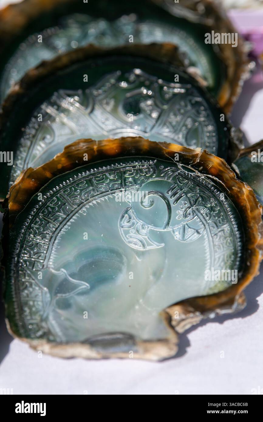 South Pacific, French Polynesia, Gambier Islands, Island of Mangareva ...