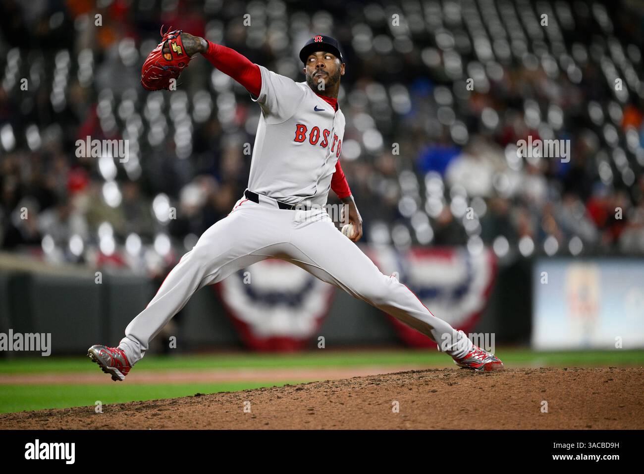 Boston Red Sox relief pitcher Aroldis Chapman (44) in action during a ...