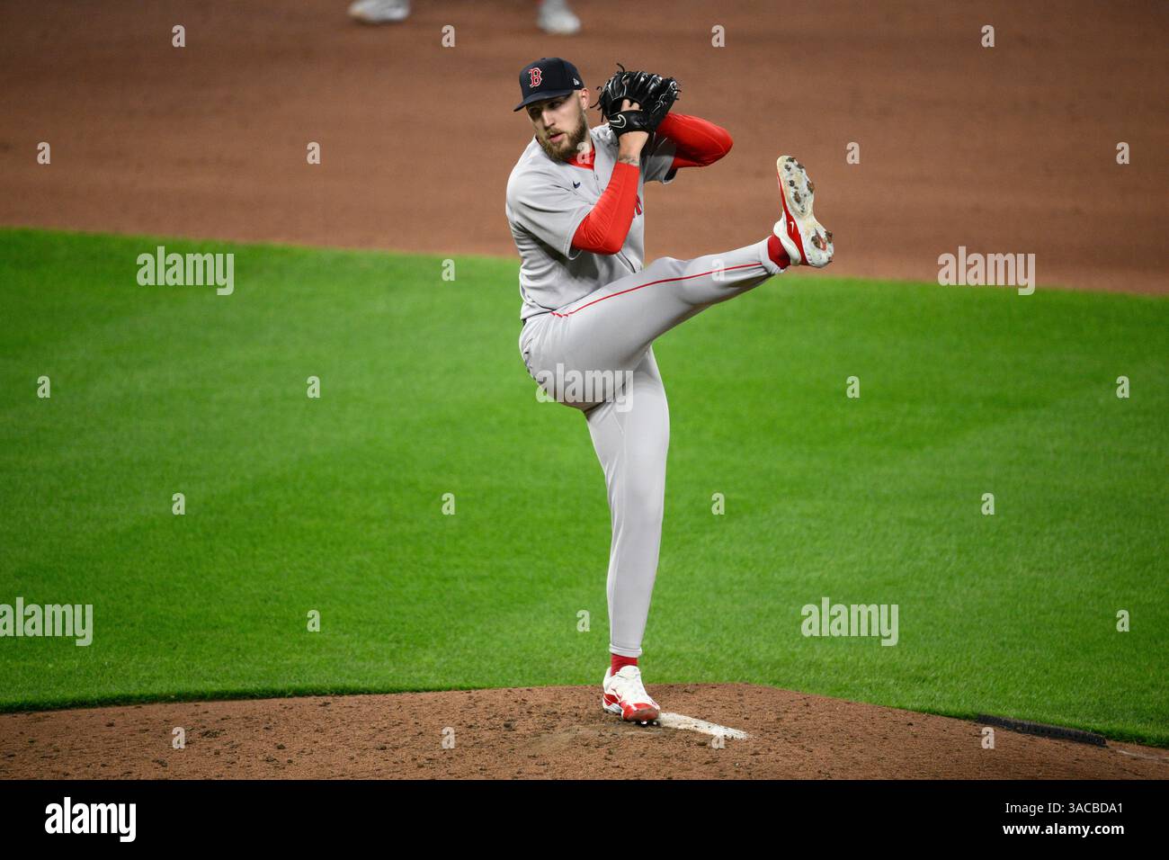 Boston Red Sox starting pitcher Garrett Crochet (35) in action during a ...
