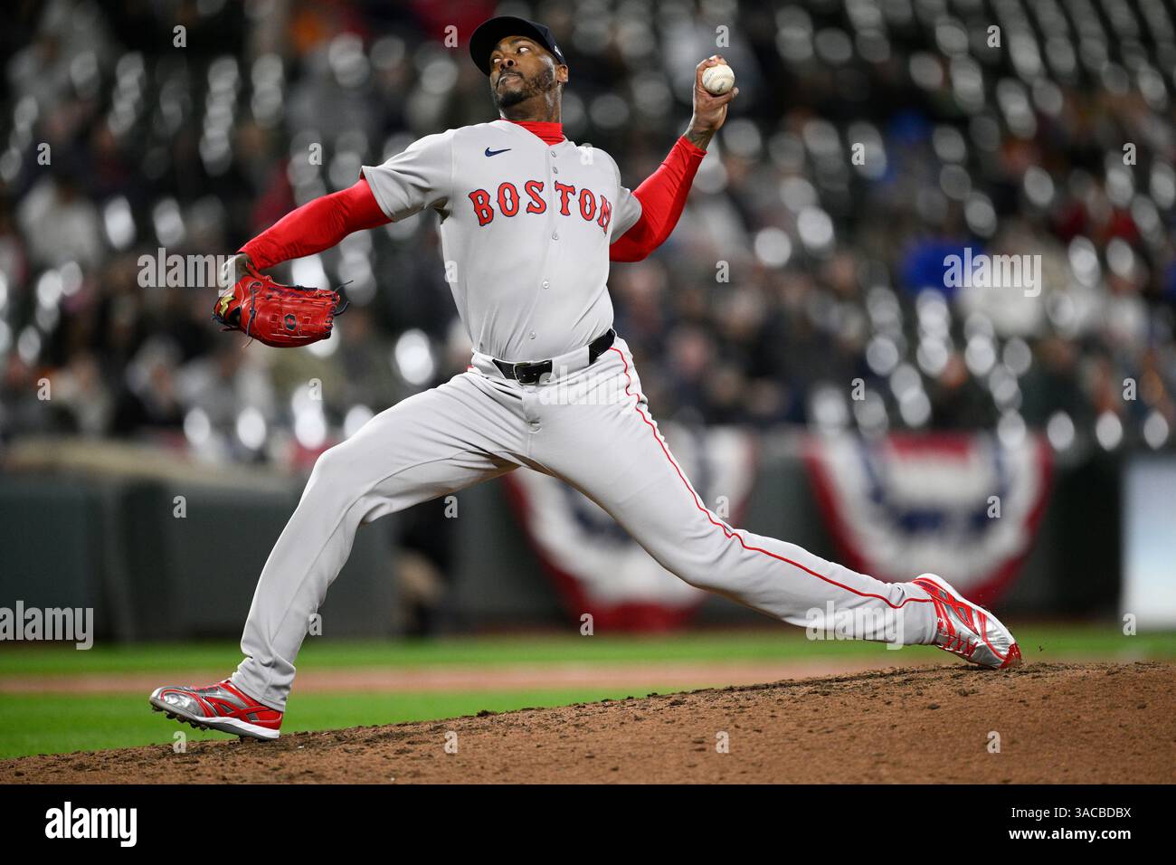Boston Red Sox relief pitcher Aroldis Chapman (44) in action during a ...