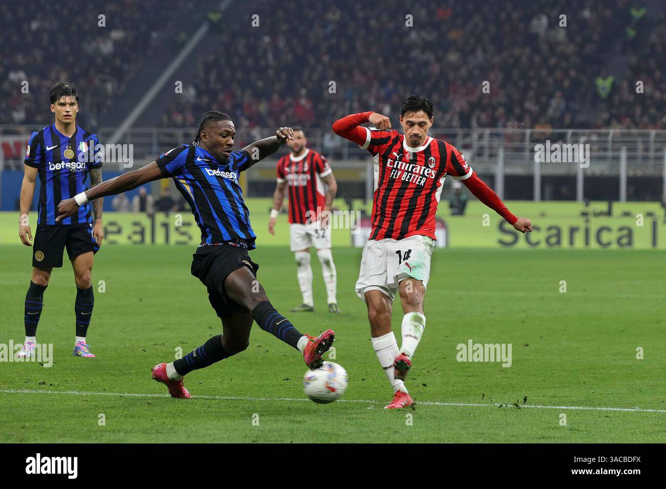 Milan, Italy. 2nd Apr, 2025. Italy, Milan, 2025 04 02: Tijjani ...