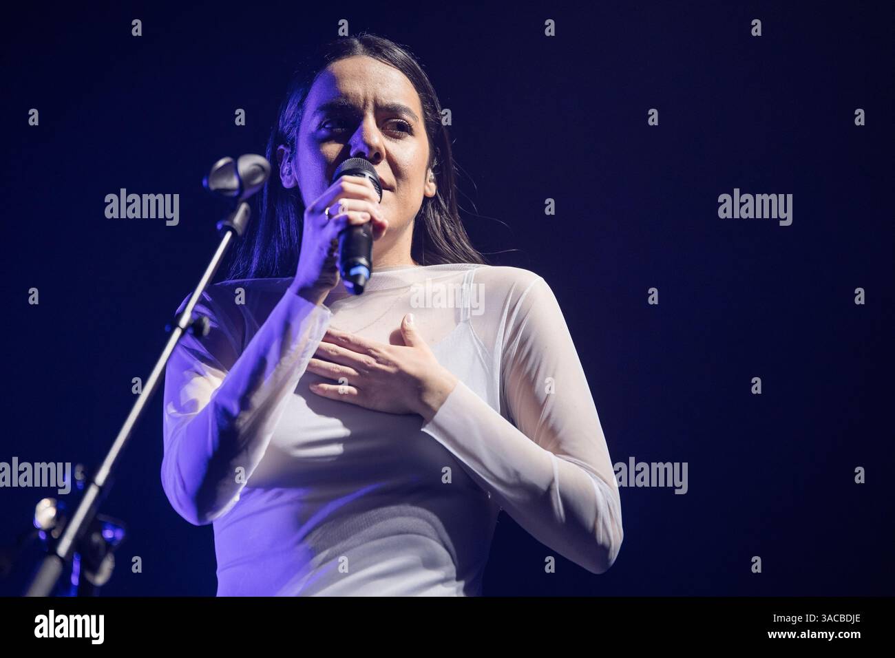 Barcelona, Spain. 2025.04.03. Valeria Castro singer perform on stage ...